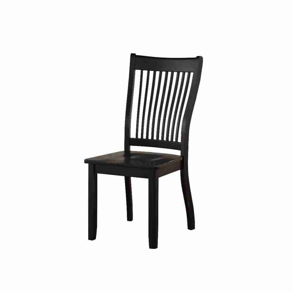 ACME Furniture Renske 2-Piece Black Wood Side Chairs - American ...